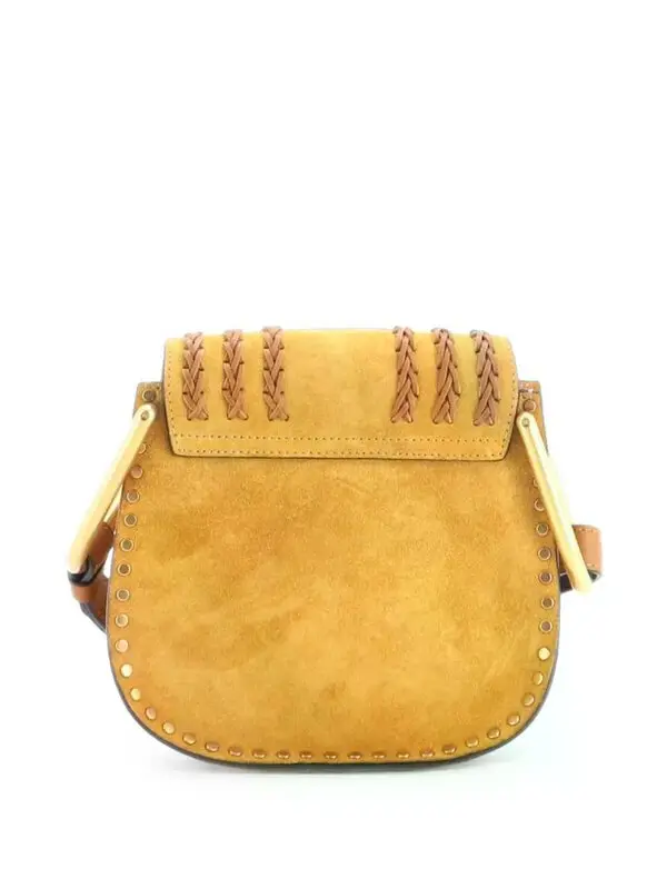 Chloé Hudson Handbag Whipstitch Suede Mini Crossbody Bag