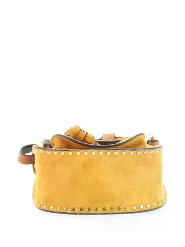 Chloé Hudson Handbag Whipstitch Suede Mini Crossbody Bag
