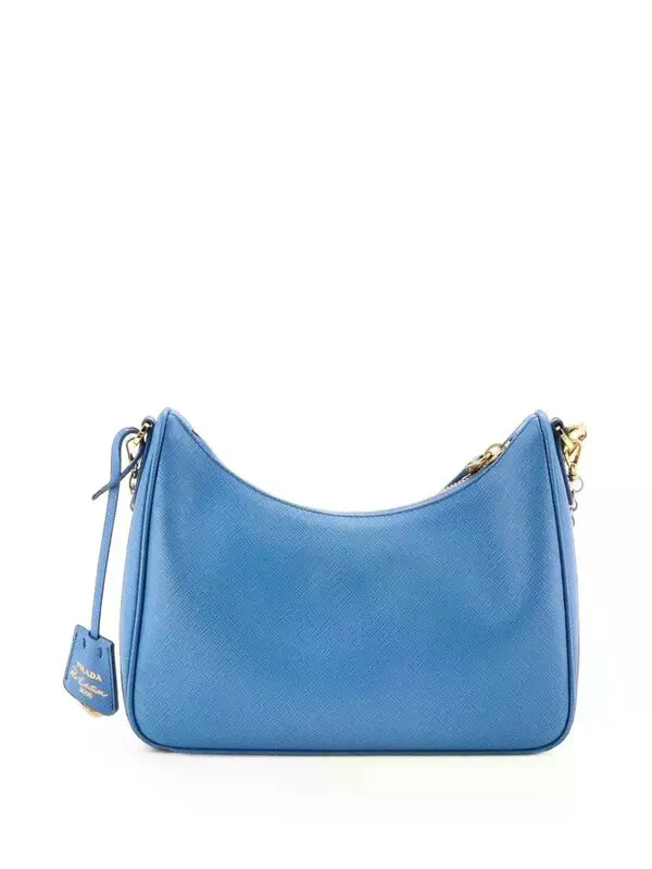 Prada Re-edition 2005 Shoulder Bag Saffiano Leather Small Crossbody Bag - Blue
