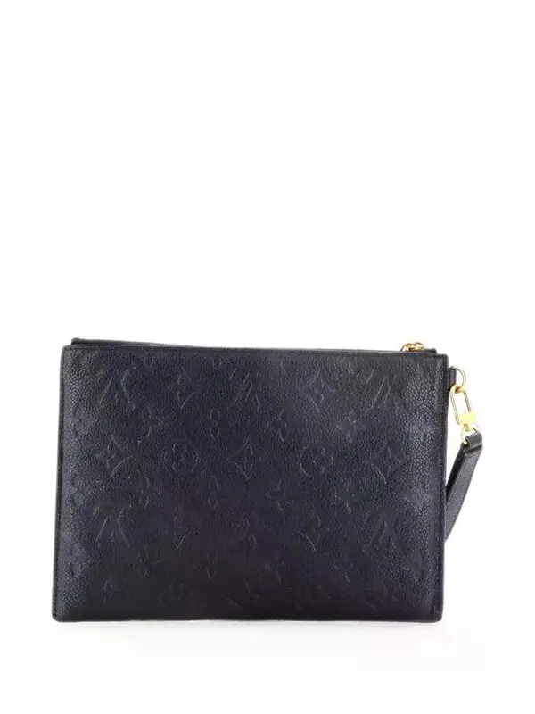 LOUIS VUITTON Pochette Melanie Monogram Empreinte Leather Mm Clutch Bag