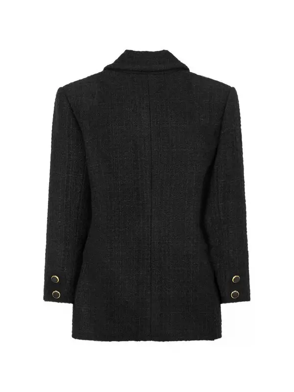 Saint Laurent Single-breasted Jacket In Tweed