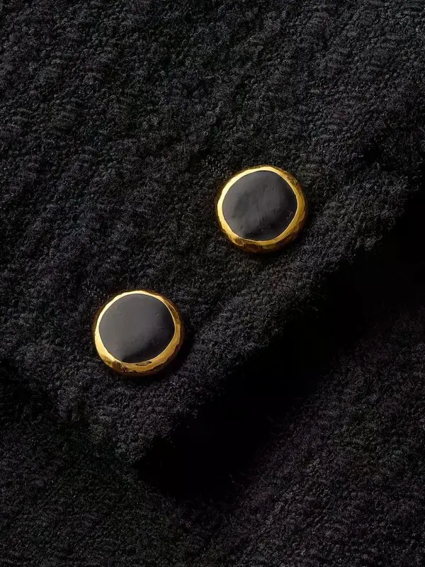 Saint Laurent Single-breasted Jacket In Tweed