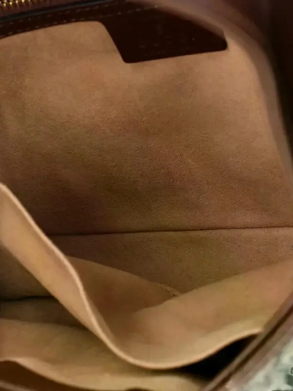 Gucci Jackie 1961 Gg Coated Canvas Small Hobo Bag