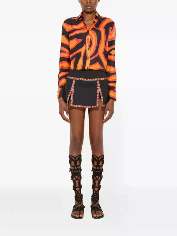 Emilio Pucci Labirinto-print Silk Shirt