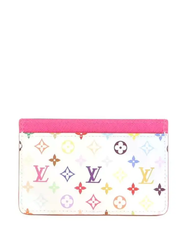 LOUIS VUITTON X Takashi Murakami Monogram Multicolor With Leather Card Holder