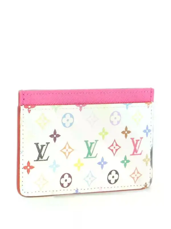 LOUIS VUITTON X Takashi Murakami Monogram Multicolor With Leather Card Holder