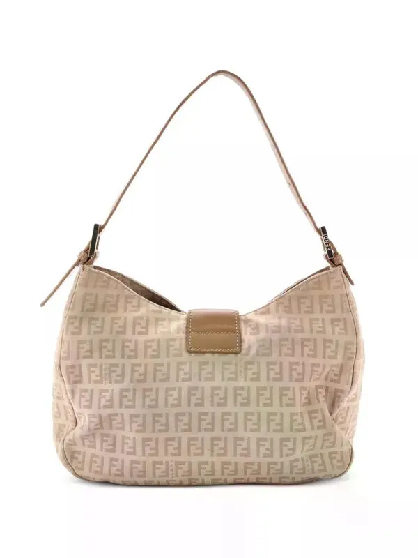 Fendi Zucchino Canvas Medium Shoulder Bag