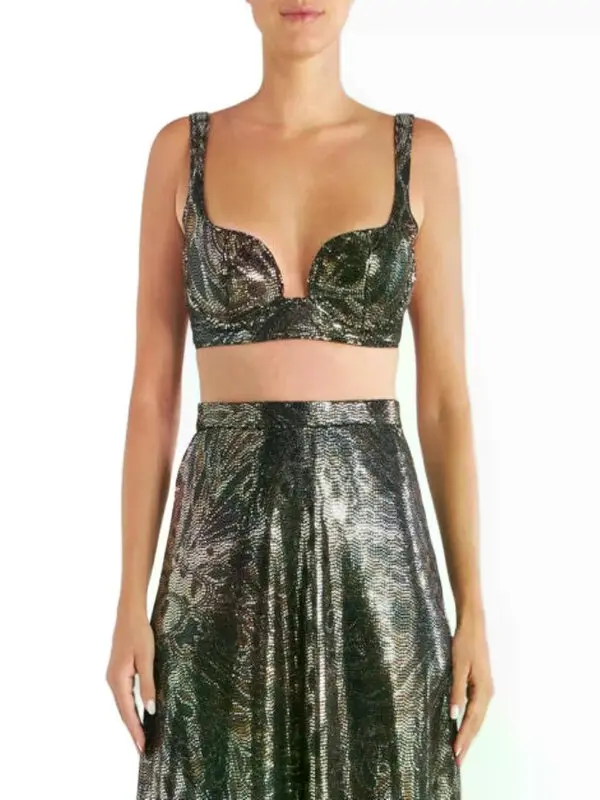 Etro Sequin-embellished Underwire Top