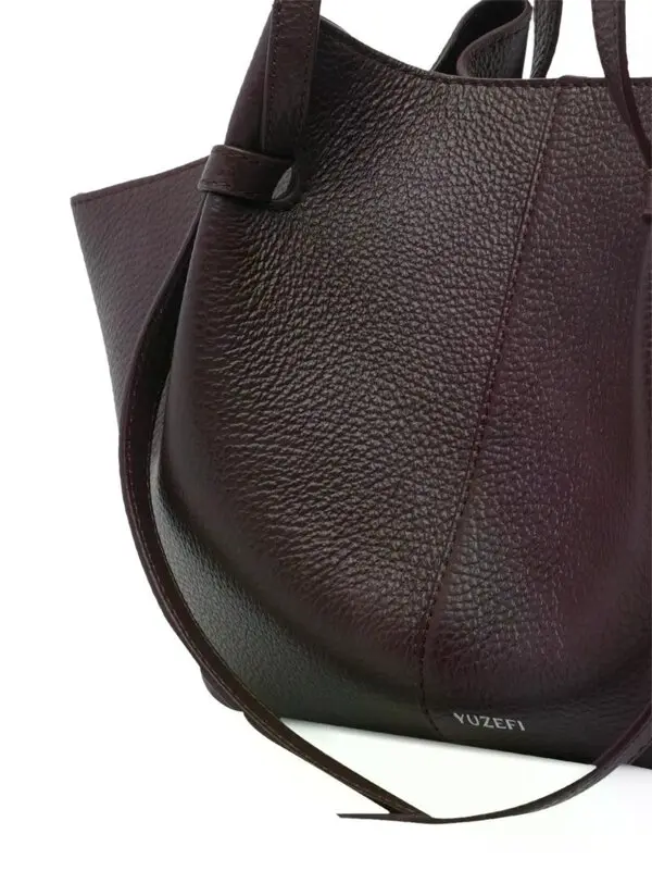 Yuzefi Mochi Pebble-grain Shoulder Bag - Brown