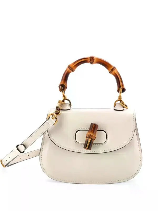 Gucci Bamboo 1947 Top Handle Bag Leather Mini Shoulder Bag