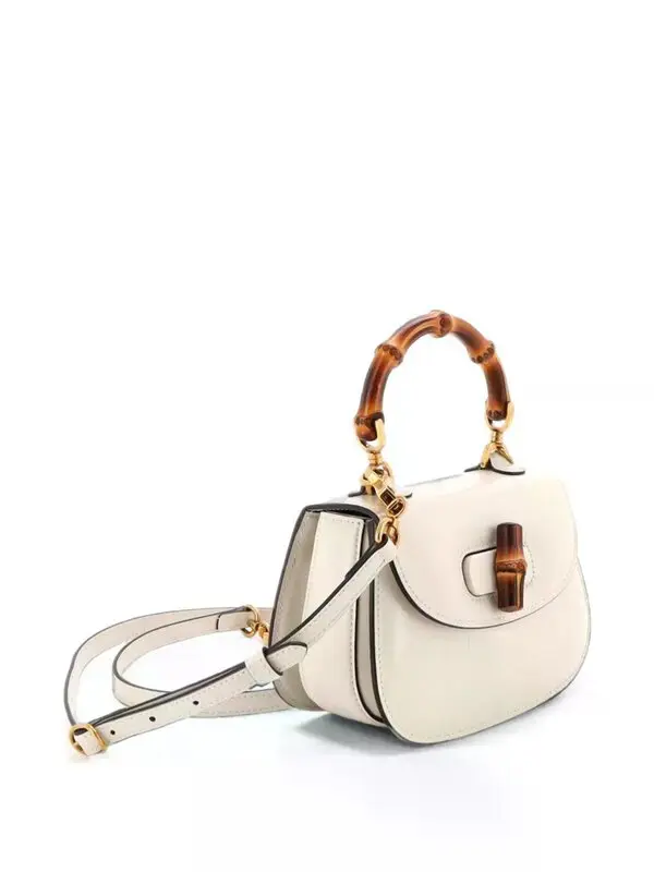 Gucci Bamboo 1947 Top Handle Bag Leather Mini Shoulder Bag