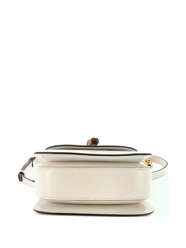 Gucci Bamboo 1947 Top Handle Bag Leather Mini Shoulder Bag - Neutrals