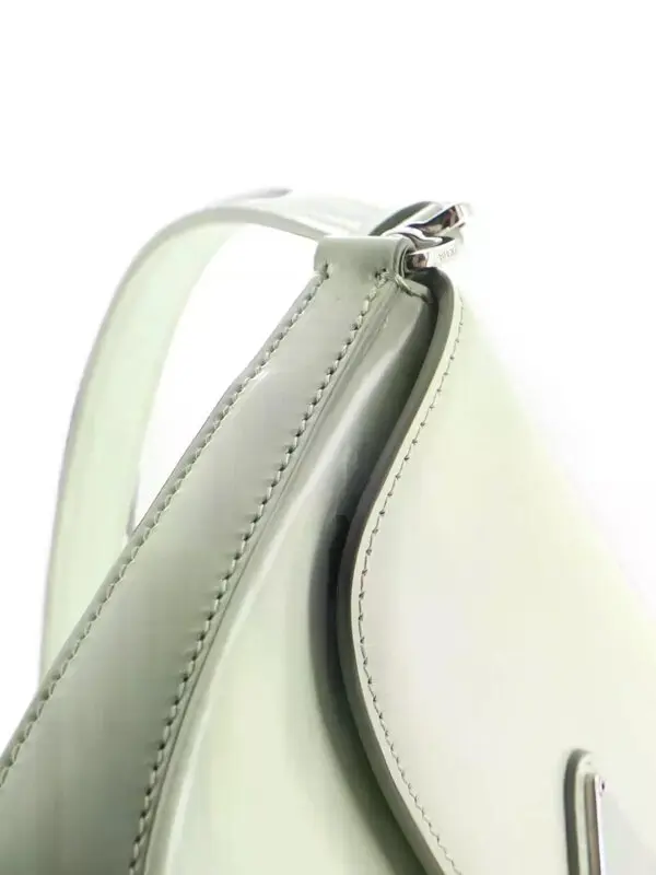 Prada Cleo Flap Shoulder Bag Spazzolato Leather Small Hobo Bag