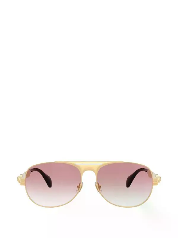 Versace Medusa Pilot-frame Sunglasses - Gold
