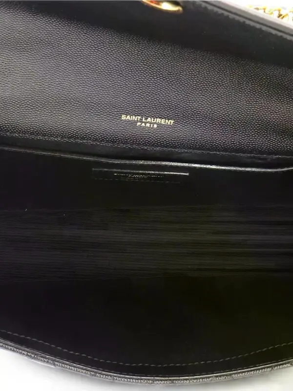 Saint Laurent Classic Monogram Envelope Satchel Mixed Matelasse Leather Medium Shoulder Bag