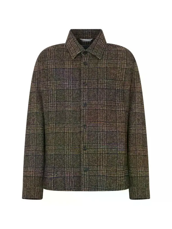 Fedeli Plaid Single-breasted Jacket