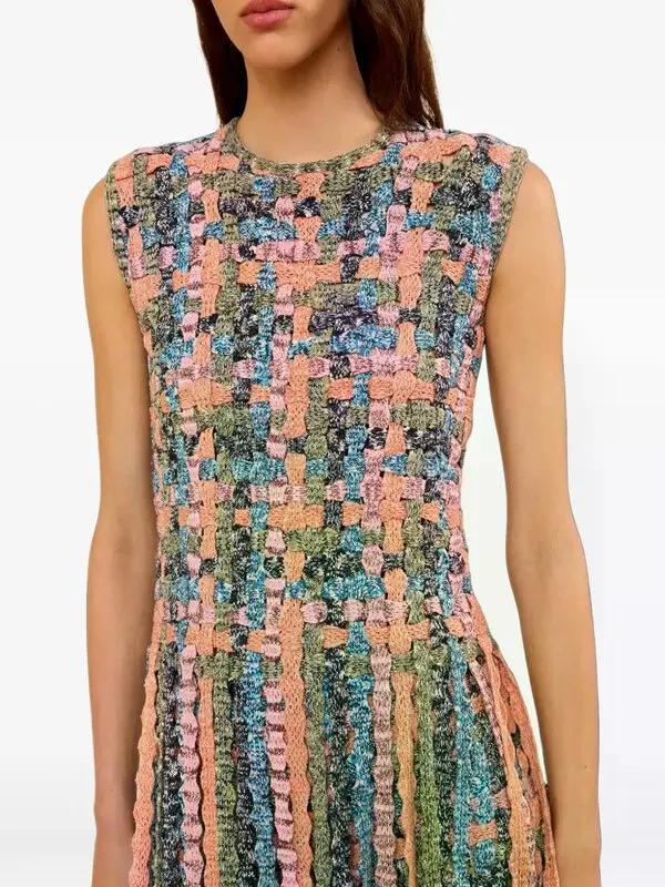 Ulla Johnson Alexis Fringe-trimmed Knit Maxi Dress - Pink