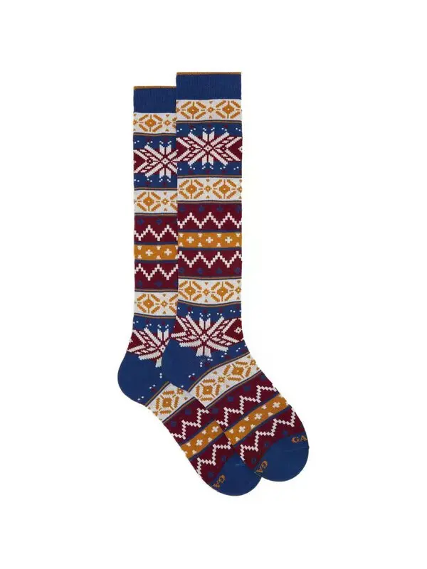 GALLO Fair Isle-pattern Socks