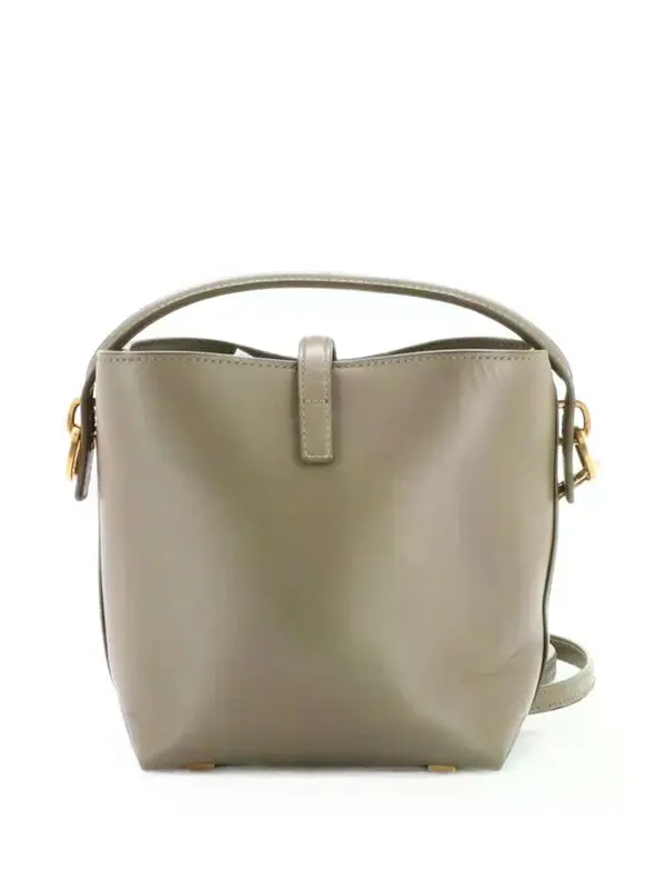Saint Laurent Le 37 Leather Mini Bucket Bag