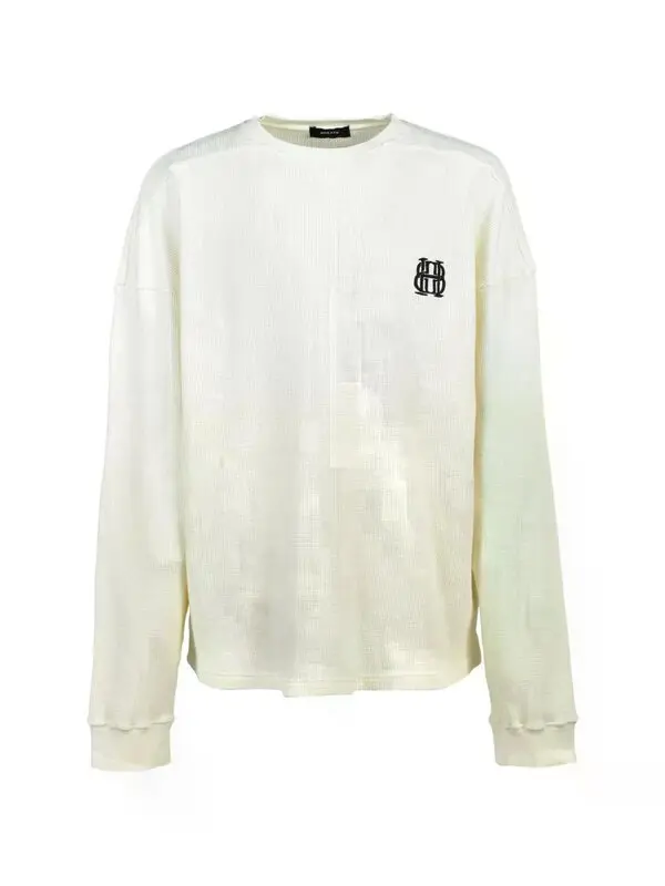 BREATH Logo-embroidered Waffle-knit Sweatshirt