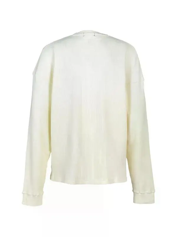 BREATH Logo-embroidered Waffle-knit Sweatshirt