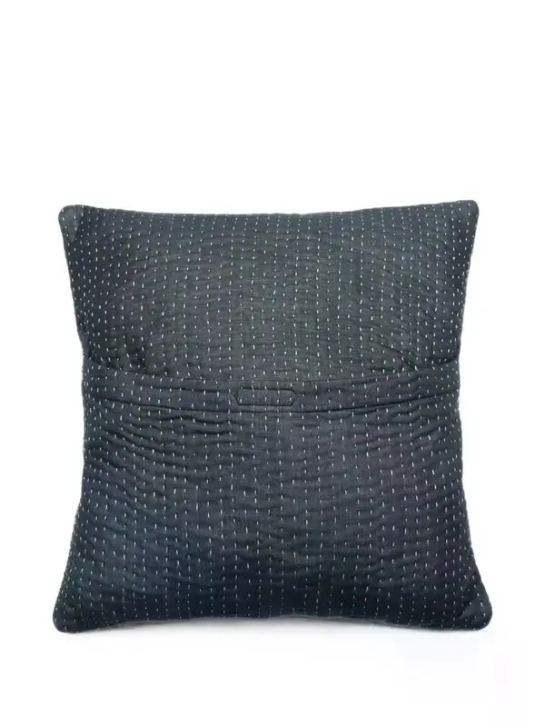 MAHARISHI Sashiko-stitch Patchwork Cushion