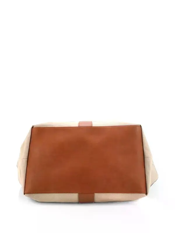 Saint Laurent Y Canvas With Leather Medium Tote Bag