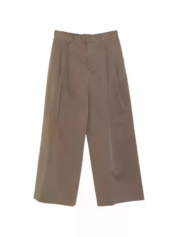 AMOMENTO Pleated Wide-leg Trousers