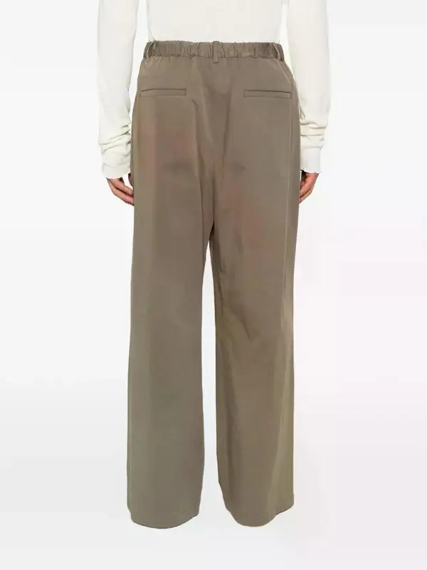 AMOMENTO Pleated Wide-leg Trousers