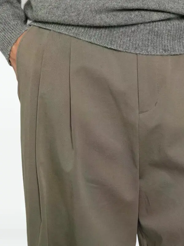 AMOMENTO Pleated Wide-leg Trousers