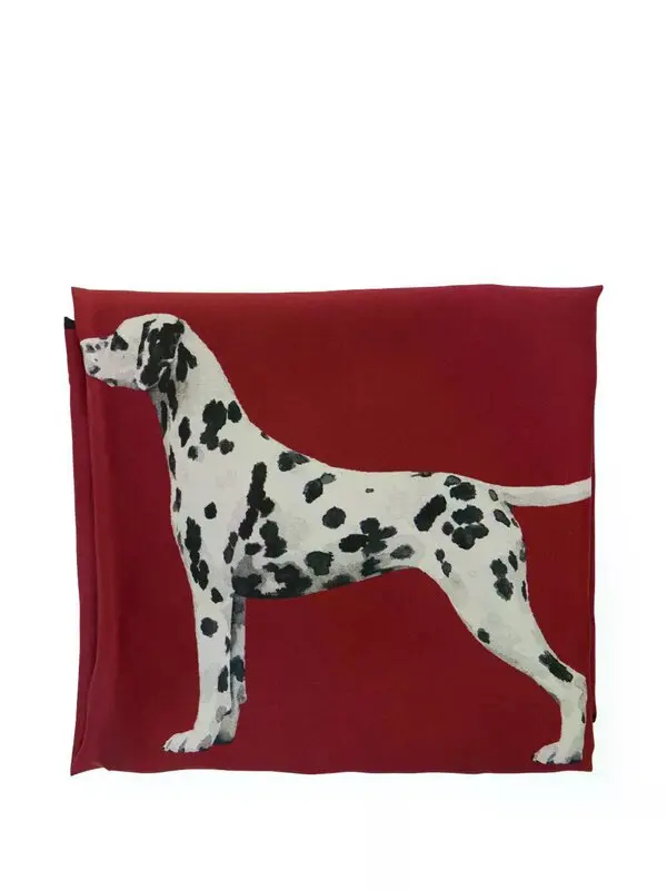 Ralph Lauren Square Silk Scarf - Red
