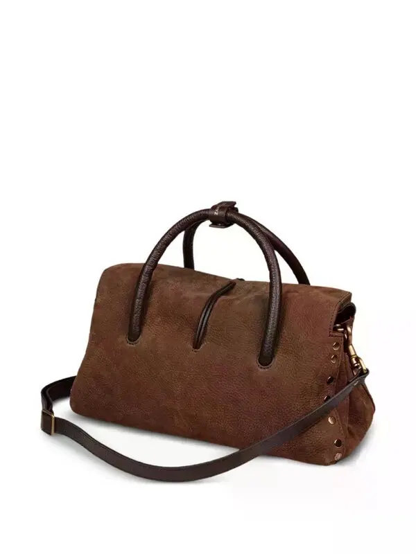 ZANELLATO Dotta Jones Stud-embellished Small Tote Bag - Brown