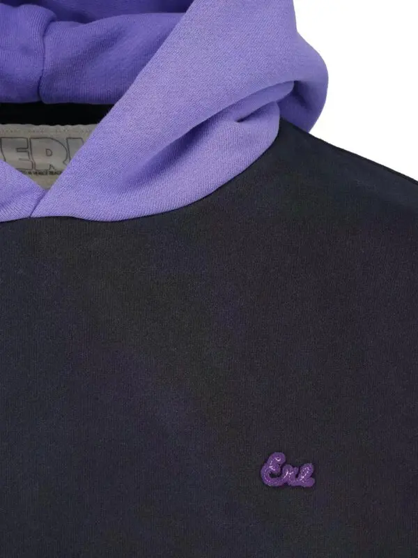 ERL Logo-embroidered Colour-block Hoodie