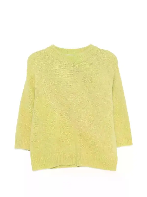 NIU Ribbed-trim Sweater - Green