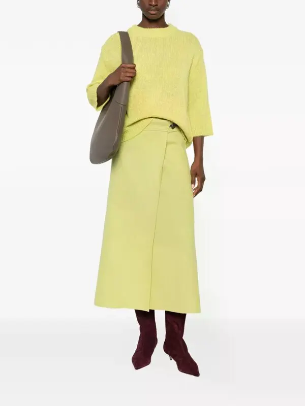 NIU Ribbed-trim Sweater - Green