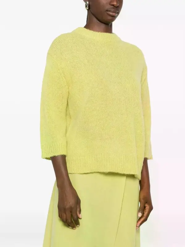 NIU Ribbed-trim Sweater - Green