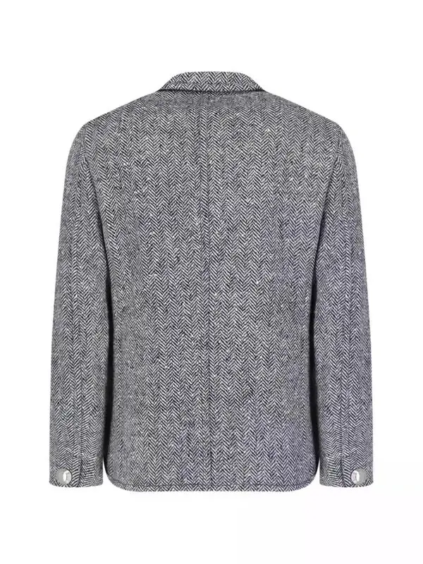 Junya Watanabe Herringbone-pattern Button-up Jacket
