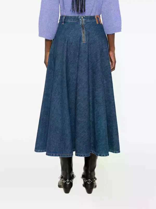 NIU Belt-loop Midi Skirt