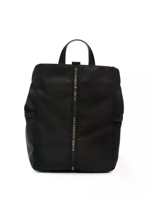 ALEXANDER SMITH Medium Daisy Logo-embellishment Backpack - Black