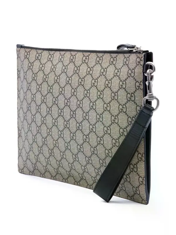 Gucci 2000-2015 Gg Supreme Blind For Love Clutch Bag - Neutrals