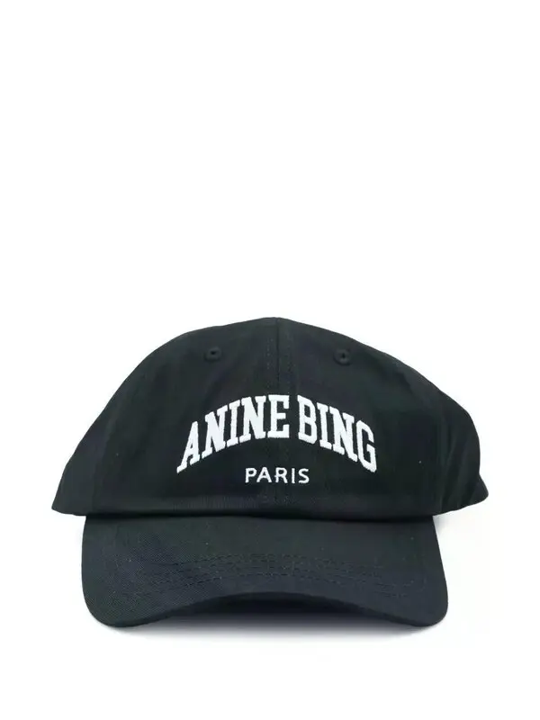ANINE BING Jeremy Baseball Cap Paris - Black