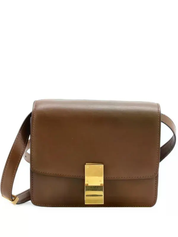 Celine Classic Box Bag Smooth Leather Small Crossbody Bag - Brown