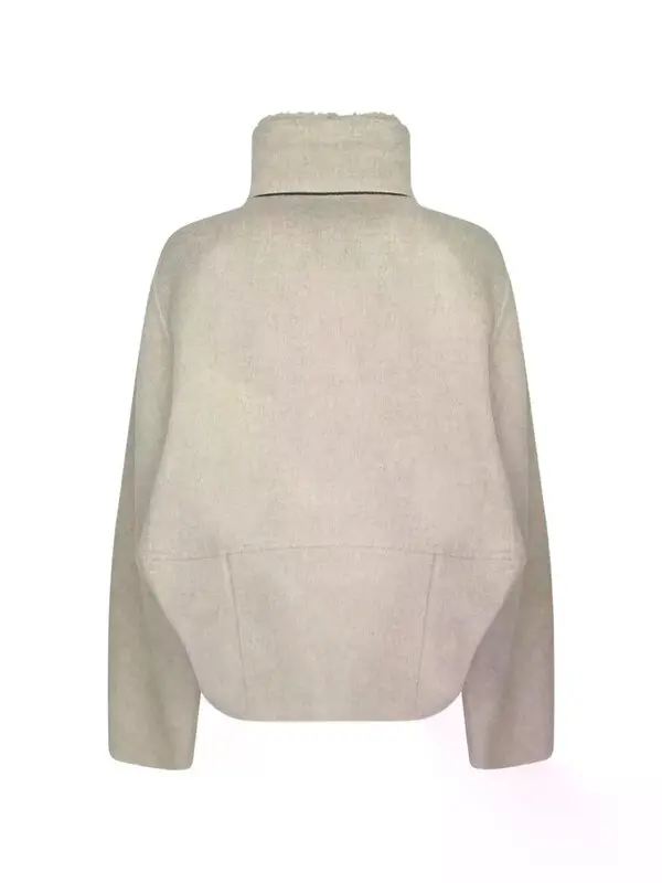 Brunello Cucinelli Shearling-lined High-neck Jacket
