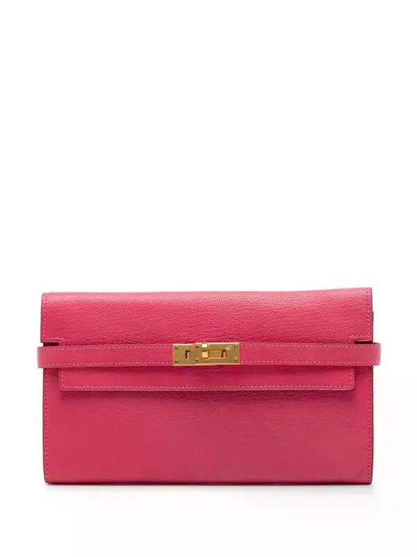 Hermès 2016 Chevre Mysore Kelly Longue Wallet Long Wallets