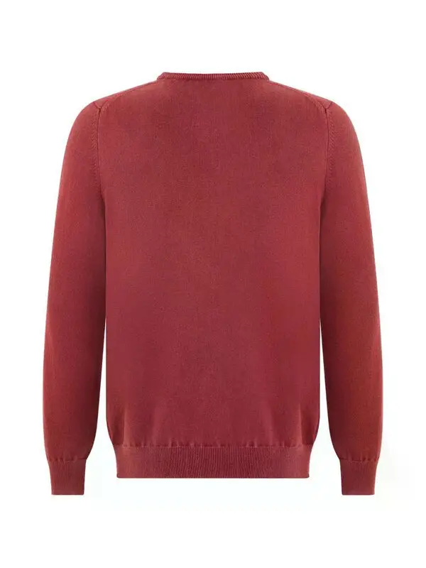 Fedeli Fine-knit V-neck Sweater