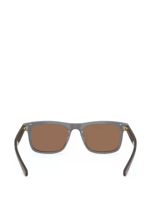Brooks Brothers Rectangle-frame Sunglasses - Brown