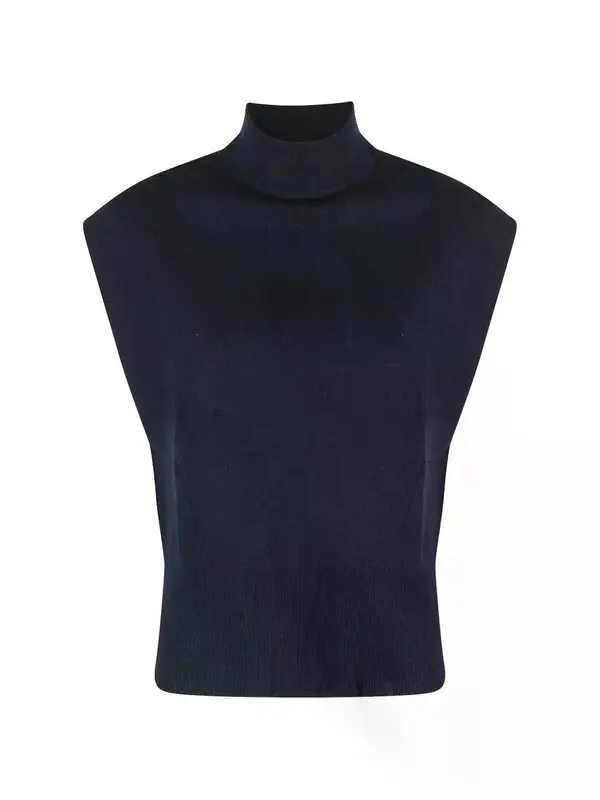 SEMICOUTURE High-neck Sleeveless Sweater