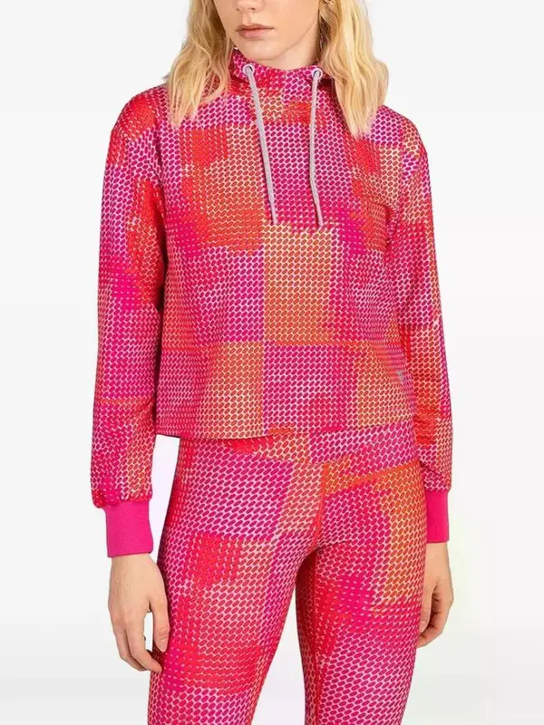 FILA Abstract-print Drawstring Hoodie
