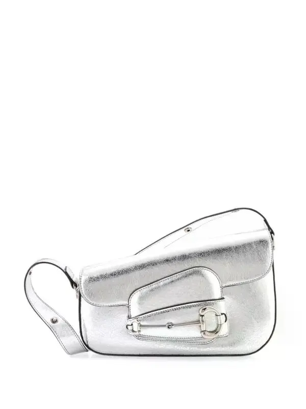 Gucci Horsebit 1955 Asymmetric Leather Small Shoulder Bag