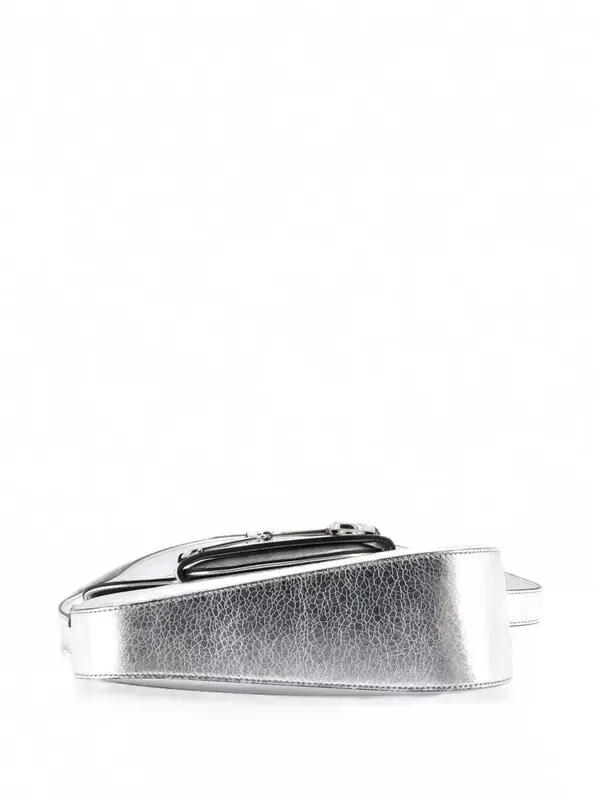 Gucci Horsebit 1955 Asymmetric Leather Small Shoulder Bag